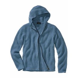 Mey & Edlich Mey & Edlich Herren Waffel-Cardigan Blau 35 % Polyamid, 30 % Wolle, 30 % Viskose, 5 % Kaschmir