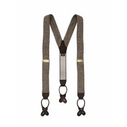 Albert Thurston Herren Royal-Tweed-Hosentr&auml;ger Braun 100 % echter Donegal Tweed