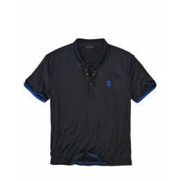 Mey & Edlich Mey & Edlich Herren Dranbleiber-Poloshirt Schwarz 91 % Polyester, 9 % Elasthan