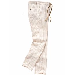 Mey & Edlich Mey & Edlich Herren Costa-Brava-Chino Wei&szlig; 52 % Leinen, 42 % Baumwolle, 5 % Polyester, 1 % Polyamid