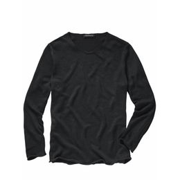 Mey & Edlich Mey & Edlich Herren Imola-Pullover Schwarz 57 % Leinen, 43 % Baumwolle (bio)