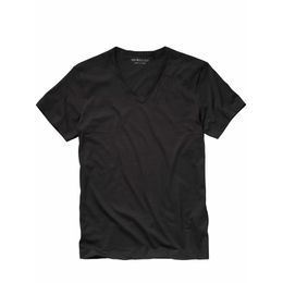 Mey & Edlich Mey & Edlich Herren Benchmark-Shirt V-Neck Doppelpack Schwarz 100 % Baumwolle