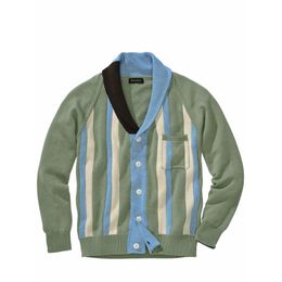 Mey & Edlich Mey & Edlich Herren Teatime-Cardigan Gr&uuml;n 100 % Baumwolle