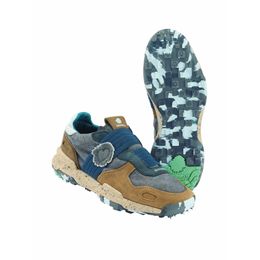 Satorisan S.L Herren Leinen-Sneaker Chacrona Blau Obermaterial: Rindleder, Leinen, Polyester, Elasthan
