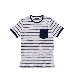 Mey & Edlich Mey & Edlich Herren Breton-T-Shirt Blau 100 % Baumwolle