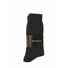 Mey & Edlich Mey & Edlich Herren Treue Socke Sixpack Schwarz Flach gestrickt