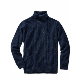 Mey & Edlich Mey & Edlich Herren Fischerseil-Pullover Blau 60 % Wolle, 20 % Viskose, 20 % Polyamid