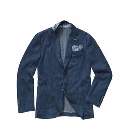 Bob Herren Sommer-Denim-Anzugsakko Blau 50 % Baumwolle, 50 % Lyocell