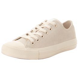 Sneaker Converse "CHUCK TAYLOR ALL STAR SUEDE", Damen, Gr. 38, light dune, egret, light dune, Leder, Schuhe Sneaker
