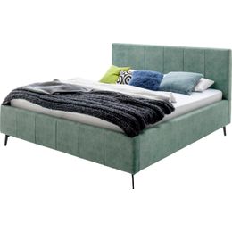 Meise M&ouml;bel Stauraumbett MEISE.M&Ouml;BEL "Lizzano", gr&uuml;n, L:217cm, Betten, Stauraumbett, inkl. Lattenrost und Bettkasten