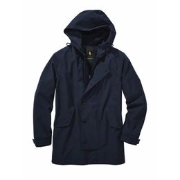 Mey & Edlich Mey & Edlich Herren Doppelschlag-Regenjacke Blau 86 % Polyester, 14 % Baumwolle