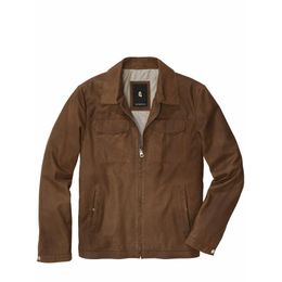 Mey & Edlich Mey & Edlich Herren Leder-Blouson Cuoio Braun 100 % Leder (Ziegenvelours)