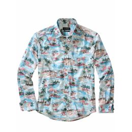 Mey & Edlich Mey & Edlich Herren Lagunen-Hemd Blau 100 % Baumwolle