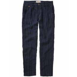 Mey & Edlich Mey & Edlich Herren Bin-so-frei-Chino Blau 100 % Leinen