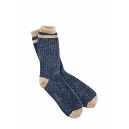 Corgi Herren Donegal-Socke Blau 70 % Merinowolle, 10 % Kaschmir, 10 % Seide, 10 % Baumwolle