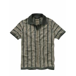 Mey & Edlich Mey & Edlich Herren Effekt-Polo Gr&uuml;n 91 % Baumwolle, 8 % Polyamid, 1 % Elasthan
