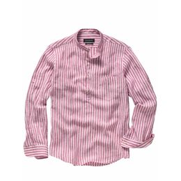 Mey & Edlich Mey & Edlich Herren Halsfrei-Siesta-Hemd Rosa 100 % Leinen