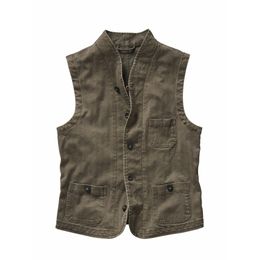 Mey & Edlich Mey & Edlich Herren Volkers Weste Vol. II Grau 100 % Baumwolle