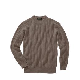 Mey & Edlich Mey & Edlich Herren Extrafeiner Merino-Pullover Braun 100 % Merinowolle