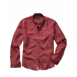 Mey & Edlich Mey & Edlich Herren Padrone-Hemd Rot 100 % Leinen