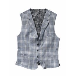 Mey & Edlich Mey & Edlich Herren Sonnenschuss-Weste Blau 55 % Leinen, 45 % Baumwolle