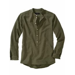 Mey & Edlich Mey & Edlich Herren Hammerschlag-Hemd Gr&uuml;n 62 % Baumwolle, 35 % Polyester, 3 % andere Fasern