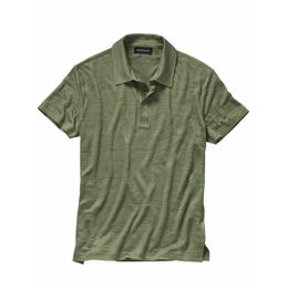 Mey & Edlich Mey & Edlich Herren Panama Polo Gr&uuml;n 100 % Leinen