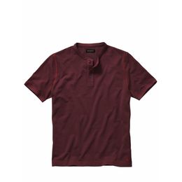 Mey & Edlich Mey & Edlich Herren Stehkragen-Polo Lila 100 % Baumwolle