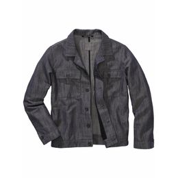 Hannes Roether Herren Jacke cru32do Blau 51 % Baumwolle, 49 % Leinen