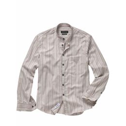 Mey & Edlich Mey & Edlich Herren Bassettis Streifenhemd Rot 100 % Baumwolle