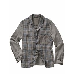 Hannes Roether Herren Sakko stra32paze Grau Obermaterial 1: 70 % Baumwolle, 30 % Leinen, Obermaterial 2: 48 % Baumwolle, 30 % Leinen, 15 % Polyester, 7 % Viskose