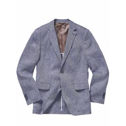 Mey & Edlich Mey & Edlich Herren Lebendiges Leinen-Sakko Blau 100 % Leinen