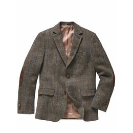 Mey & Edlich Mey & Edlich Herren Harris-Tweed-Sakko Blau 100 % Schurwolle