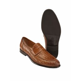 Mey & Edlich Mey & Edlich Herren Flanier-Flecht-Loafer Braun Obermaterial und Futter: Kalbsleder