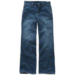 Herrlicher Herren Damen-Denim Lovely Flared Blau 94 % Baumwolle, 5 % Polyester, 1 % Elasthan