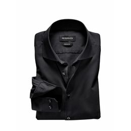 Mey & Edlich Mey & Edlich Herren Daily Business-Hemd Schwarz 100 % Baumwolle