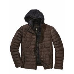 Mey & Edlich Mey & Edlich Herren Flexible Stepplederjacke Braun 100 % Lammnappa