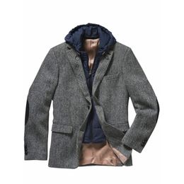 Mey & Edlich Mey & Edlich Herren Harris-Tweed-Sakko Nordwind Grau 100 % Schurwolle