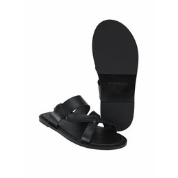 Mey & Edlich Mey & Edlich Herren Kreuzband-Sandale Schwarz Obermaterial: Rindleder