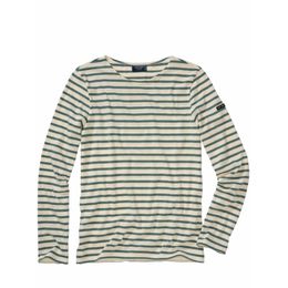 St. James Herren Bretagne-Shirt Blau 100 % Baumwolle
