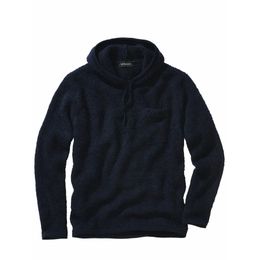 Mey & Edlich Mey & Edlich Herren Gegen-die-Regeln-Hoodie Blau 41 % Polyacryl, 32 % Alpaka, 18 % Wolle, 9 % Polyamid