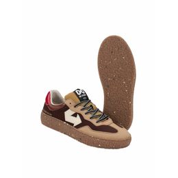 ID Eight Herren Uriduri-Sneaker Braun 44 % Polyester (recycelt, wasserabweisend), 38 % Polyamid (recycelt), 12 % BioVeg (Maiskorn), 6 % Apfelschale