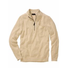 Mey & Edlich Mey & Edlich Herren Struktur-Troyer Beige 70 % Baumwolle, 30 % Leinen