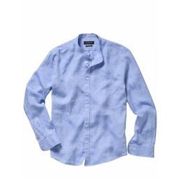 Mey & Edlich Mey & Edlich Herren Elementar-Leinenhemd Blau 100 % Leinen