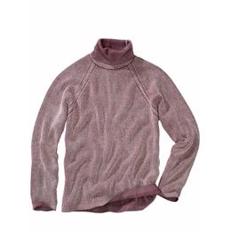 Mey & Edlich Mey & Edlich Herren Chenille-Rollkragenpullover Rosa 54 % Schurwolle, 28 % Viskose, 18 % Modal