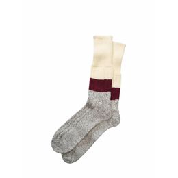 Mey & Edlich Mey & Edlich Herren Block-Tweedsocke Beige 100 % Baumwolle