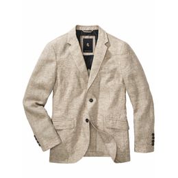 Mey & Edlich Mey & Edlich Herren Herringbone Leinen-Anzugsakko Beige Obermaterial: 100 % Leinen