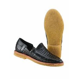 CANO Herren Huarache Javier Schwarz Obermaterial und Decksohle: Rindleder