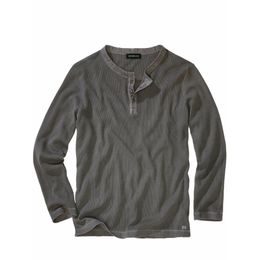 Mey & Edlich Mey & Edlich Herren Ausrei&szlig;er-Henley Grau 100 % Baumwolle (bio)
