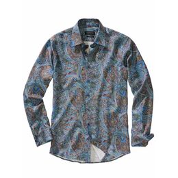 Mey & Edlich Mey & Edlich Herren Vorfreude-Hemd Blau 100 % Viskose